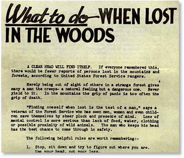 what to to when LOST in the woods – besthike.com